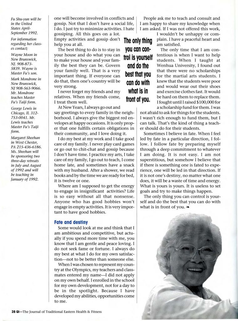 Fu Shu Yun – Cute Girl or Extraordinary Ancient Lineage Master? - 10000 ...